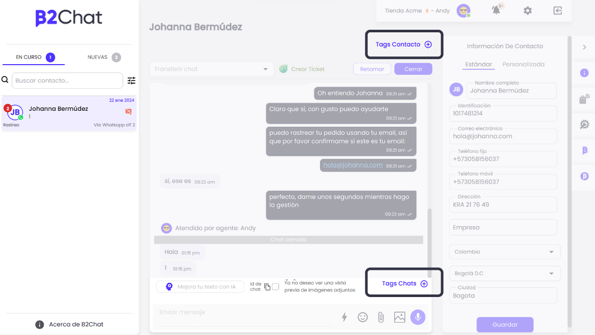¿Cuáles son los tipos de tags?