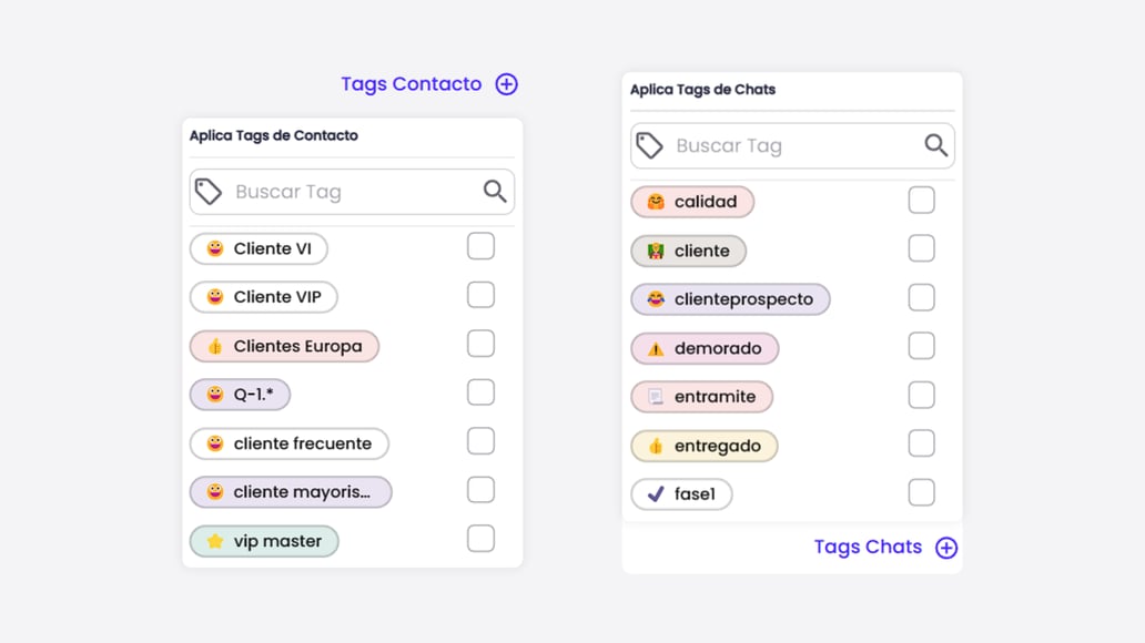 ¿Cuáles son los tipos de tags?