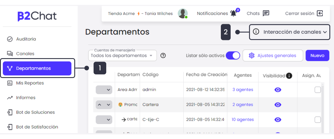 ¿Cómo habilitar y configurar botones y listas tipo menú en el Chatbot ...