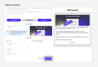 ¿Cómo puedo editar un template?